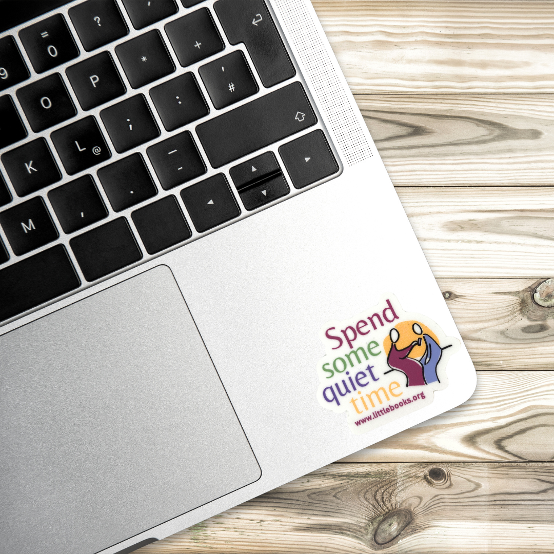 "Spend Some Quiet Time" Vinyl Prayer Sticker | Little Books
